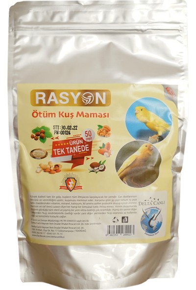 Rasyon Kanarya Ötüm Kuşu - 450 gr