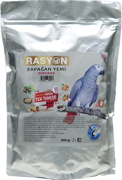 Rasyon Nirvana Papağan Yemi - 850 gr