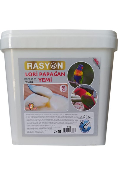 Rasyon Lori Papağan Yemi - 5 kg Rasyon Lori Papağan Yemi - 5 kg