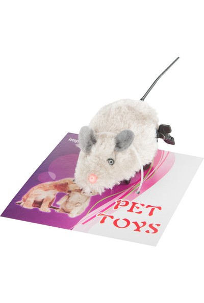 Pet Toys Lion Pet Kedi Için Kurmalı Fare 9 cm