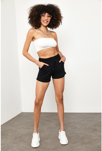 Xhan Siyah Beli Lastikli Şort 1YXK8-44875-02