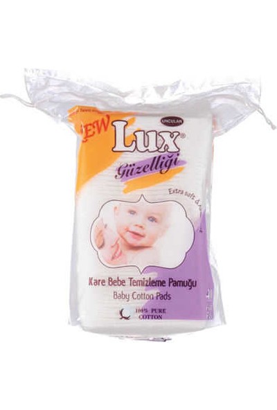 Lux Disk Kare Bebe Pamuk 40'lı Lux Disk Kare Bebe Pamuk 40'lı