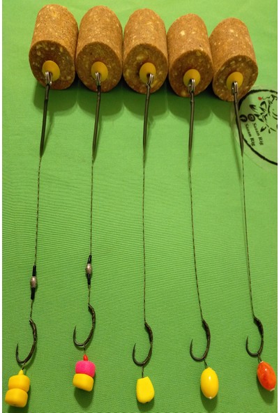 Sazan Rig Küspe Aparatlı Karışık Rig Takımı 5’li Set (Küspe Dahil)