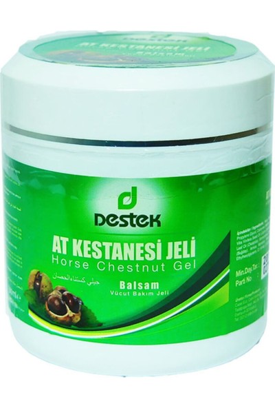 Destek At Kestanesi Jeli Vücut Bakım Balsamı 500 ml Atkestanesi Masaj Kremi