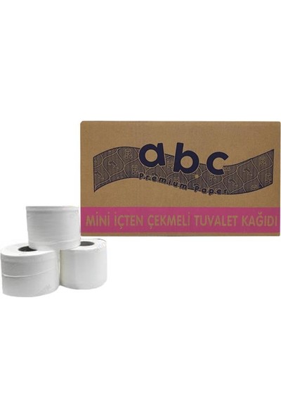 Abc Mini Cimri Içten Çekmeli Tuvalet Kağıdı 12 Rulo 4 kg