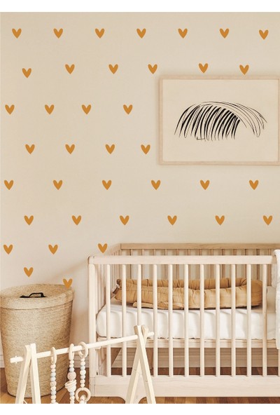 Dekolive Gold (Altın Sarı) Şirin Kalp Çocuk Odası Sticker 100 Adet Dekolive Gold (Altın Sarı) Şirin Kalp Çocuk Odası Sticker 100 Adet