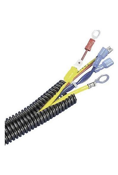Zembil Kablo Tesisat Gizleme Düzenleme Spiral Yarıklı Hortum 7 mm 1 m (Siyah)