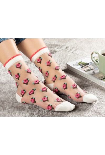 English Home Beauty Kadın Ten Çorap Pembe English Home Beauty Kadın Ten Çorap Pembe
