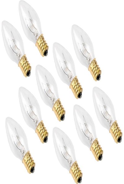 Şahnet C7 10W Şeffaf Tuz Lambası Ampulu - Gece Lambası (10 Adet) Şeffaf Parfüm Ampul E14 Duy Şahnet C7 10W Şeffaf Tuz Lambası Ampulu - Gece Lambası (10 Adet) Şeffaf Parfüm Ampul E14 Duy