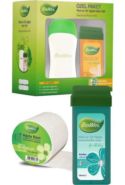 Biowax Rollon Ağda Isıtıcılı Ağda Bezi Seti Biowax Rollon Ağda Isıtıcılı Ağda Bezi Seti