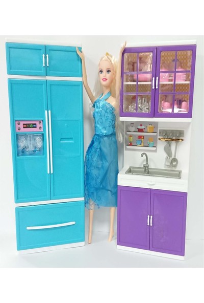 Vardem Karlar Ülkesi 2lı Dolap Lavabo Bebekli