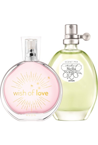 Avon Wish Of Love ve Sunshine Of Sicilia Kadın Parfüm Paketi Avon Wish Of Love ve Sunshine Of Sicilia Kadın Parfüm Paketi