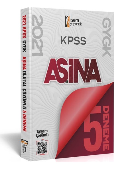 İsem Yayıncılık 2021 KPSS Aşina Genel Yetenek Genel Kültür Tamamı Çözümlü 5 Deneme İsem Yayıncılık 2021 KPSS Aşina Genel Yetenek Genel Kültür Tamamı Çözümlü 5 Deneme