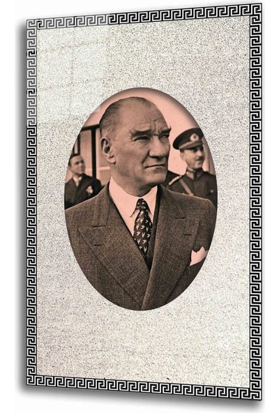 idealizbiz Atatürk Cam Tablo 4 mm Dayanıklı Temperli Cam