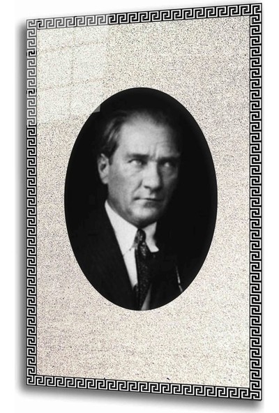 idealizbiz Atatürk Cam Tablo 4 mm Dayanıklı Temperli Cam