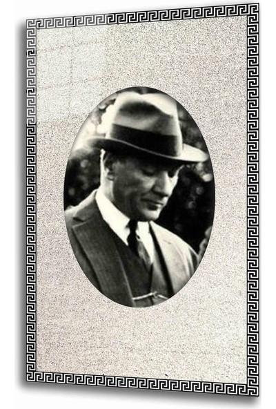 idealizbiz Atatürk Cam Tablo 4 mm Dayanıklı Temperli Cam