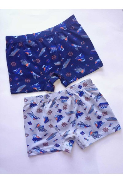 Kota Erkek Çocuk Desenli Boxer 6 Adet - 1013 Kota Erkek Çocuk Desenli Boxer 6 Adet - 1013