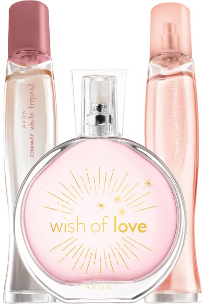 Avon Summer White Tropical Paradise Wish Of Love Parfüm Paketi Avon Summer White Tropical Paradise Wish Of Love Parfüm Paketi