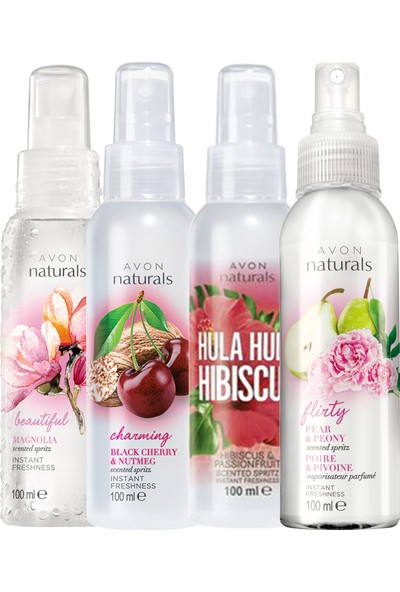 Avon Manolya Vişne Muskat Ebegümeci ve Armut Şakayık Kokulu Vücut Spreyi Paketi Avon Manolya Vişne Muskat Ebegümeci ve Armut Şakayık Kokulu Vücut Spreyi Paketi