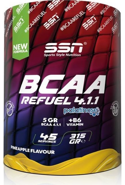 Ssn Bcaa Refuel 4.1.1.+Palatinose™ 315 G Ananas Ssn Bcaa Refuel 4.1.1.+Palatinose™ 315 G Ananas