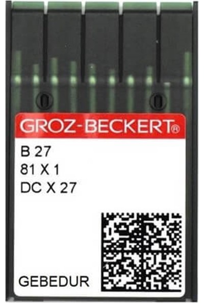 Groz Beckert GB DCX27 Yanmaz Overlok Iğne 9 No Groz Beckert GB DCX27 Yanmaz Overlok Iğne 9 No