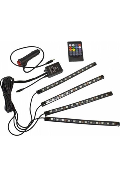 Carub Ayak Altı 12 LED Araç Içi Sese Duyarlı Rgb LED Kumandalı Carub Ayak Altı 12 LED Araç Içi Sese Duyarlı Rgb LED Kumandalı