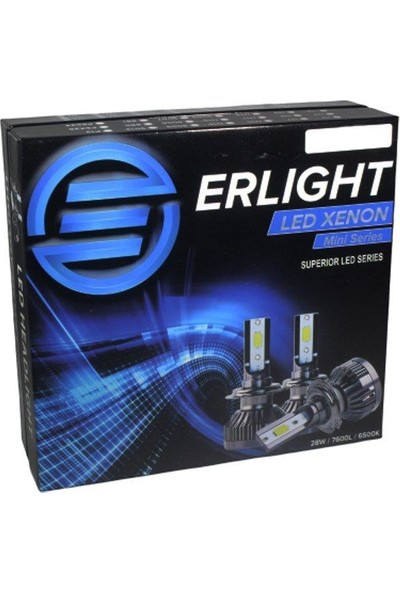Eroğlu Erlight H1 Mini Slim LED Xenon Uzun Kısa 8000 Lümen 6500K Eroğlu Erlight H1 Mini Slim LED Xenon Uzun Kısa 8000 Lümen 6500K