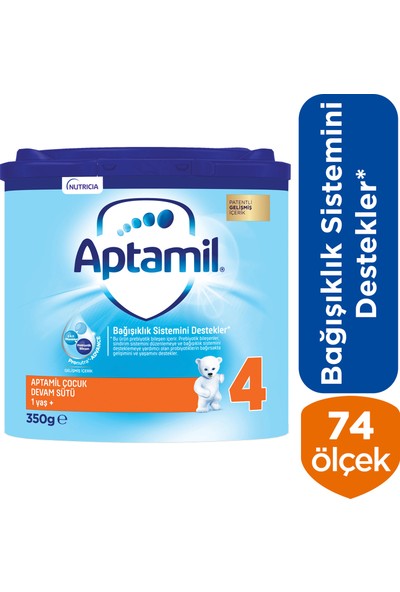 Aptamil 4 Çocuk Devam Sütü 350 g 1 Yaş+ Akıllı Kutu