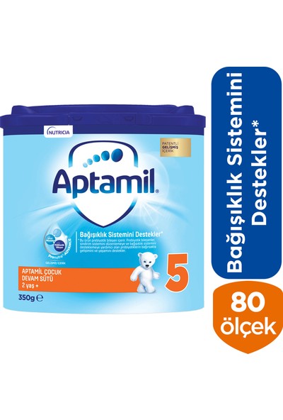 Aptamil 5 Çocuk Devam Sütü 350 g 2 Yaş+ Akıllı Kutu