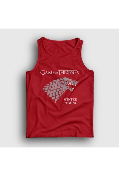 Presmono Unisex Kırmızı Stark Game Of Thrones Atlet Presmono Unisex Kırmızı Stark Game Of Thrones Atlet