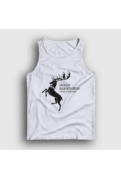 Presmono Unisex Beyaz Baratheon Game Of Thrones Atlet Presmono Unisex Beyaz Baratheon Game Of Thrones Atlet