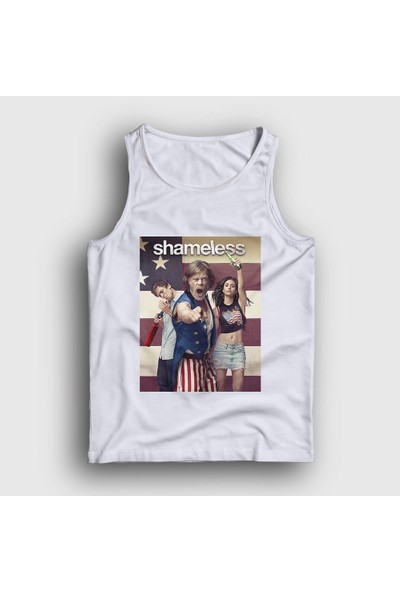 Presmono Unisex Beyaz Us Shameless Atlet