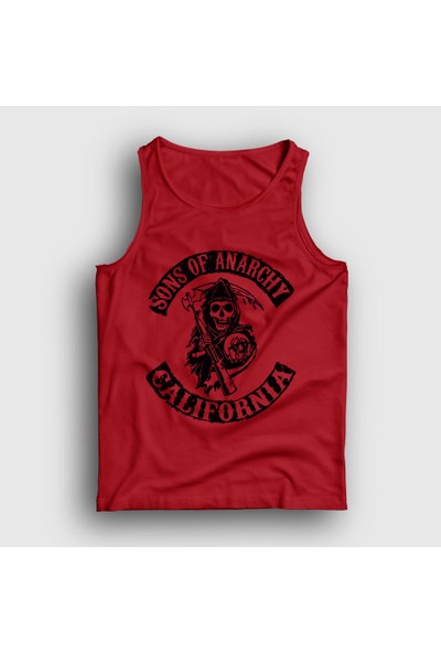Presmono Unisex Kırmızı California Sons Of Anarchy Atlet Presmono Unisex Kırmızı California Sons Of Anarchy Atlet
