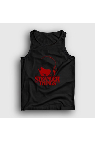 Presmono Unisex Siyah Logo V3 Stranger Things Atlet Presmono Unisex Siyah Logo V3 Stranger Things Atlet