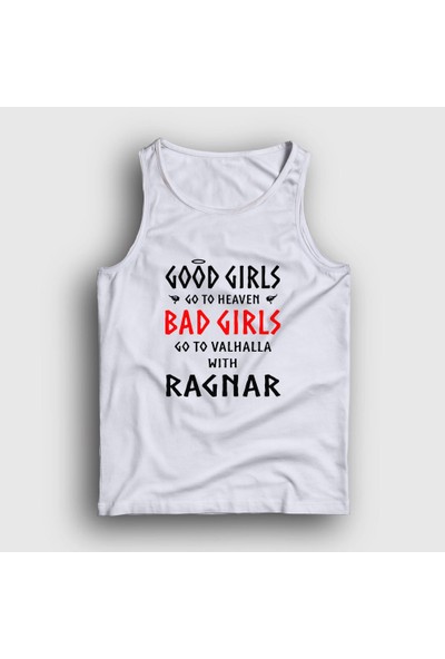 Presmono Unisex Beyaz Bad Girls Vikings Atlet Presmono Unisex Beyaz Bad Girls Vikings Atlet