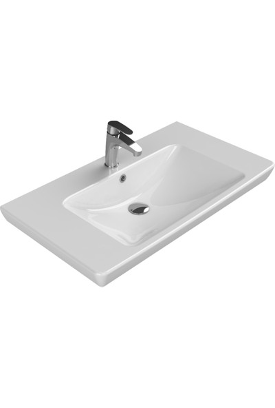 Turkuaz Cerastyle Turkuaz Porto D Etajerli Lavabo 85 cm (Derınlık 48 Cm)