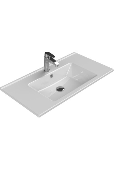 Cerastyle Turkuaz Arte Etajerli Lavabo 85 x 45 cm Cerastyle Turkuaz Arte Etajerli Lavabo 85 x 45 cm