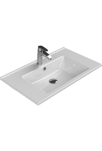 Cerastyle Turkuaz Arte Etajerli Lavabo 75 x 45 cm Cerastyle Turkuaz Arte Etajerli Lavabo 75 x 45 cm