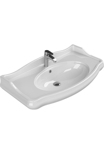 Cerastyle Turkuaz 1837 Etajerli Lavabo 100 x 54 cm