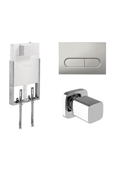 Versus Gömme Rezervuar Seti (Mat Krom Capsule Panel + V200 Stop Valf) Versus Gömme Rezervuar Seti (Mat Krom Capsule Panel + V200 Stop Valf)