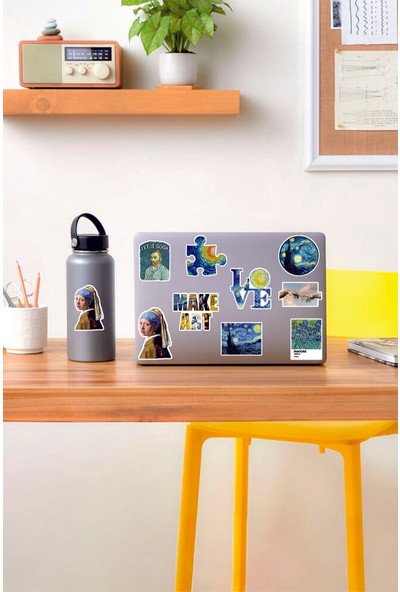 Ar Sticker - V-Gogh Temalı Laptop Notebook Tablet Sticker Set 1 Ar Sticker - V-Gogh Temalı Laptop Notebook Tablet Sticker Set 1