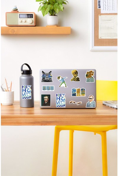 Ar Sticker - V-Gogh Temalı Laptop Notebook Tablet Sticker Set 2 Ar Sticker - V-Gogh Temalı Laptop Notebook Tablet Sticker Set 2