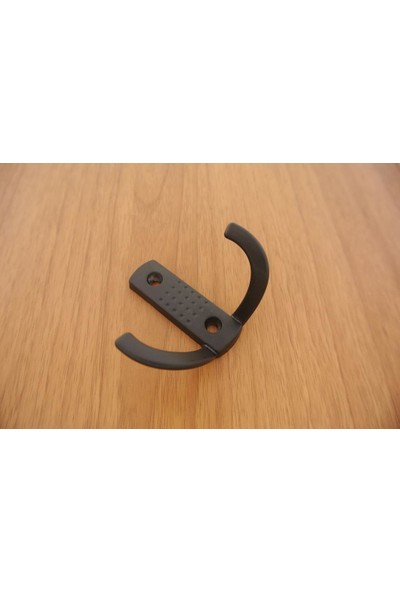 Azm Hırdavat Noktalı Mat Siyah Askı Küçük