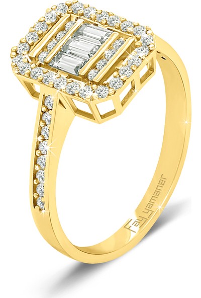 Fay Yamaner Altın Baget Yüzük