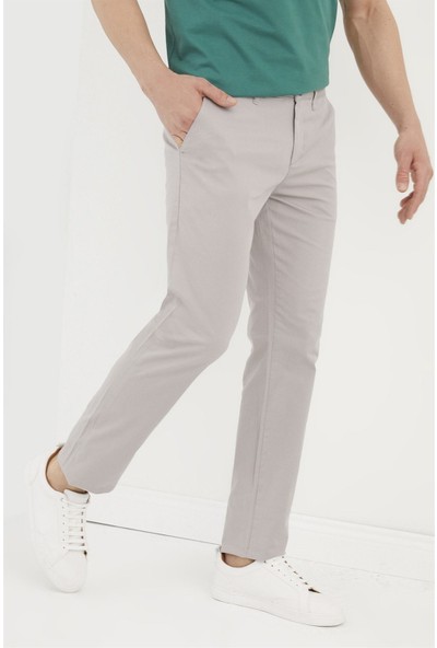 Z Giyim Erkek Taş Likralı Keten Pantolon