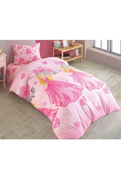 Laliva Kız Çocuk Nevresim Takımı Tek Kişilik Pamuk Ranforce