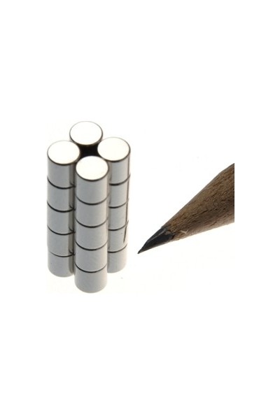 TR Magnet 4 x 6 mm Çap: 4 Mm, Kalınlık : 6 mm Yuvarlak Neodyum Mıknatıs