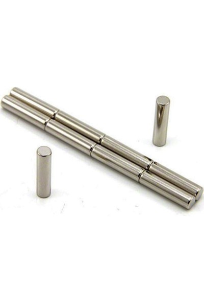TR Magnet 5 x 25 mm Çap: 5 Mm, Kalınlık : 25 mm Yuvarlak Neodyum Mıknatıs
