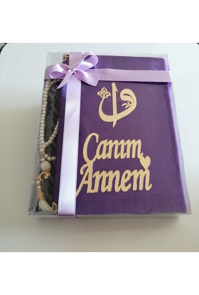 Özcan Tasarım Kuran Set - Canım Annem ( Mor ) Özcan Tasarım Kuran Set - Canım Annem ( Mor )