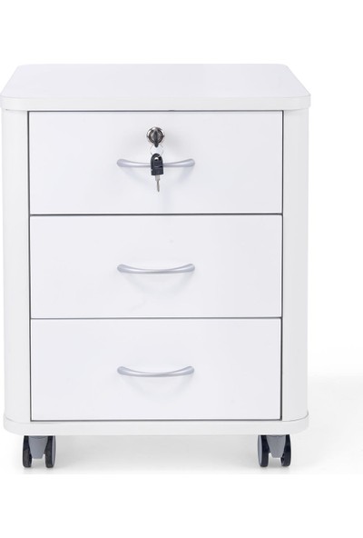 Bürosit Orbit Keson 45X45X55 cm - Beyaz Bürosit Orbit Keson 45X45X55 cm - Beyaz